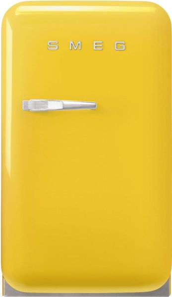 Smeg Retro Style 16" 1.3 Cu. Ft. Yellow Compact Refrigerator