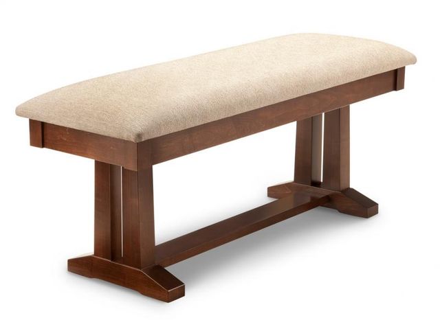 Handstone Brooklyn 48” Pedestal Bench with Leather Seat | Marshall's ...