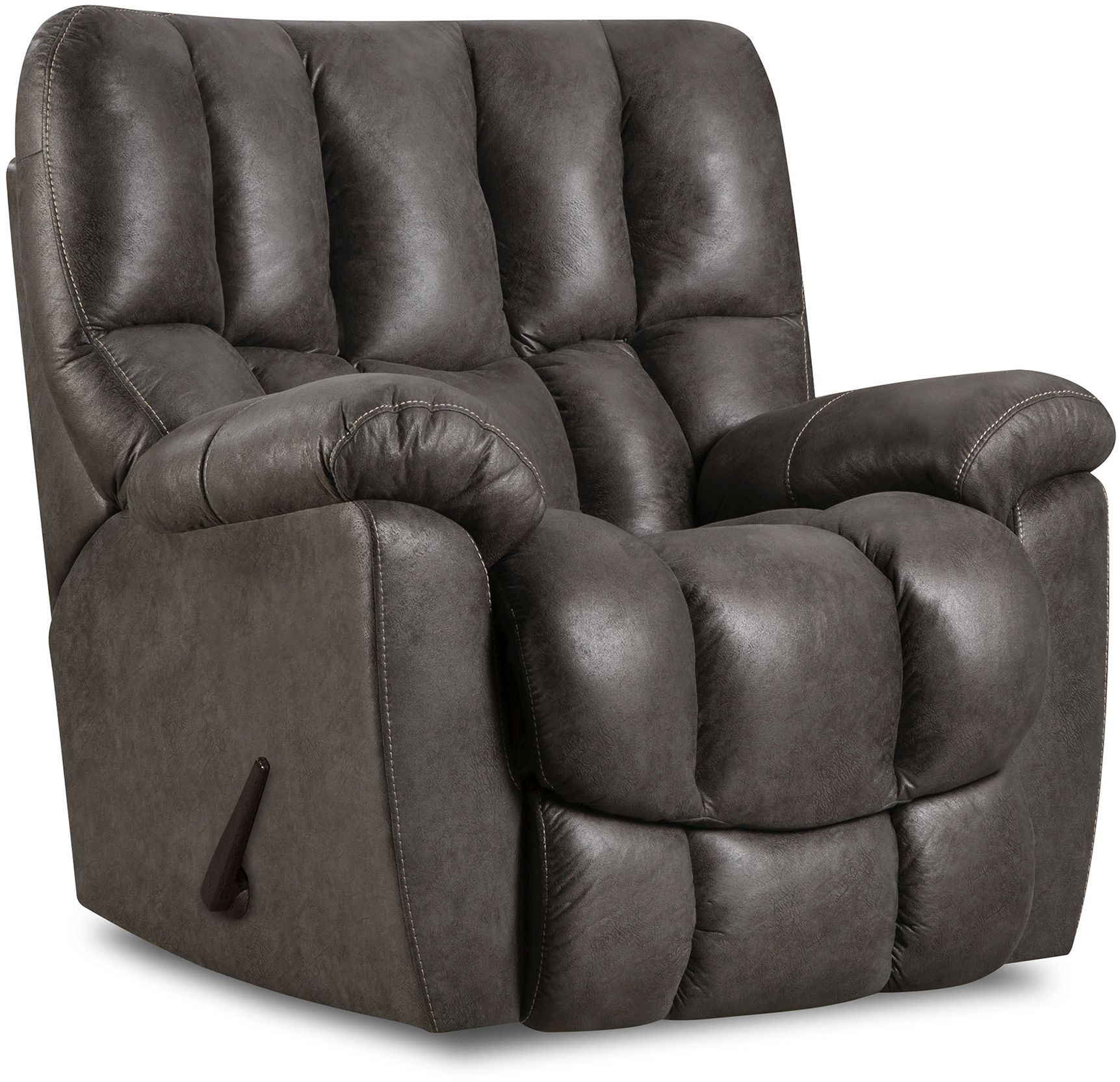 HomeStretch Cooperstown Tar Rocker Recliner Great Rooms Furniture and Mattresses