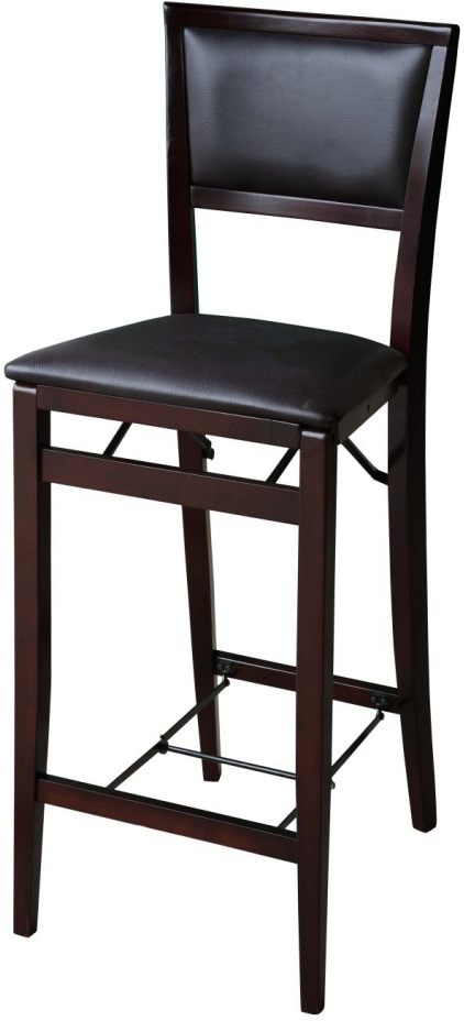 Folding bar stool with back store