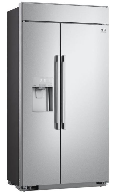 LG Studio 42 in. 25.6 Cu. Ft. Stainless Steel Counter Depth Side By Side Refrigerator Appliance Home Store Columbia West Columbia SC