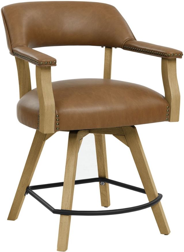 Steve Silver Co. Rylie Camel/Natural Counter Captains Chair | Miskelly ...