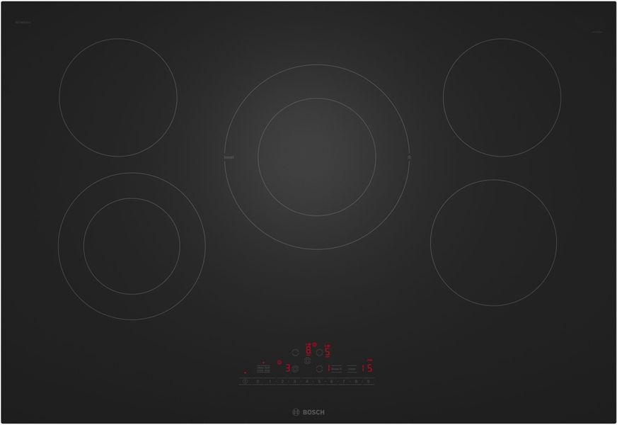 Bosch 800 Series 30" Black Frameless Electric Cooktop | Midland ...
