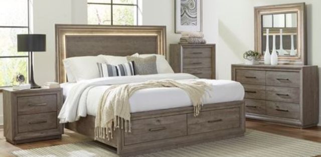 Liberty Furniture Horizons 5-Piece Greystone Queen Bedroom Set | Colder ...