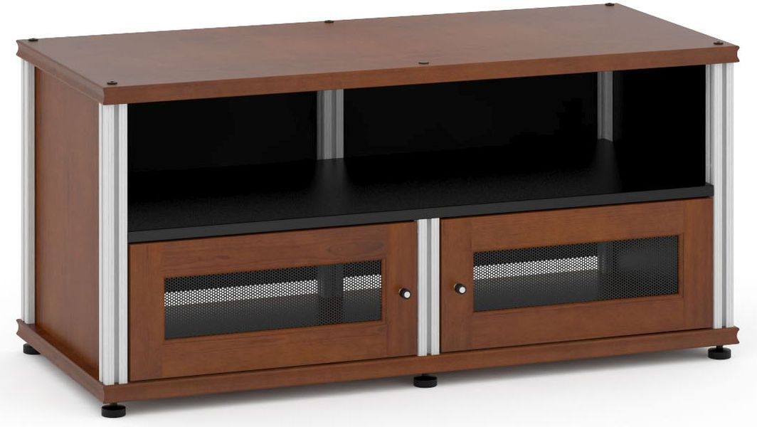 Salamander Designs® Synergy Model 229 AV Cabinet-Dark Cherry/Aluminum ...