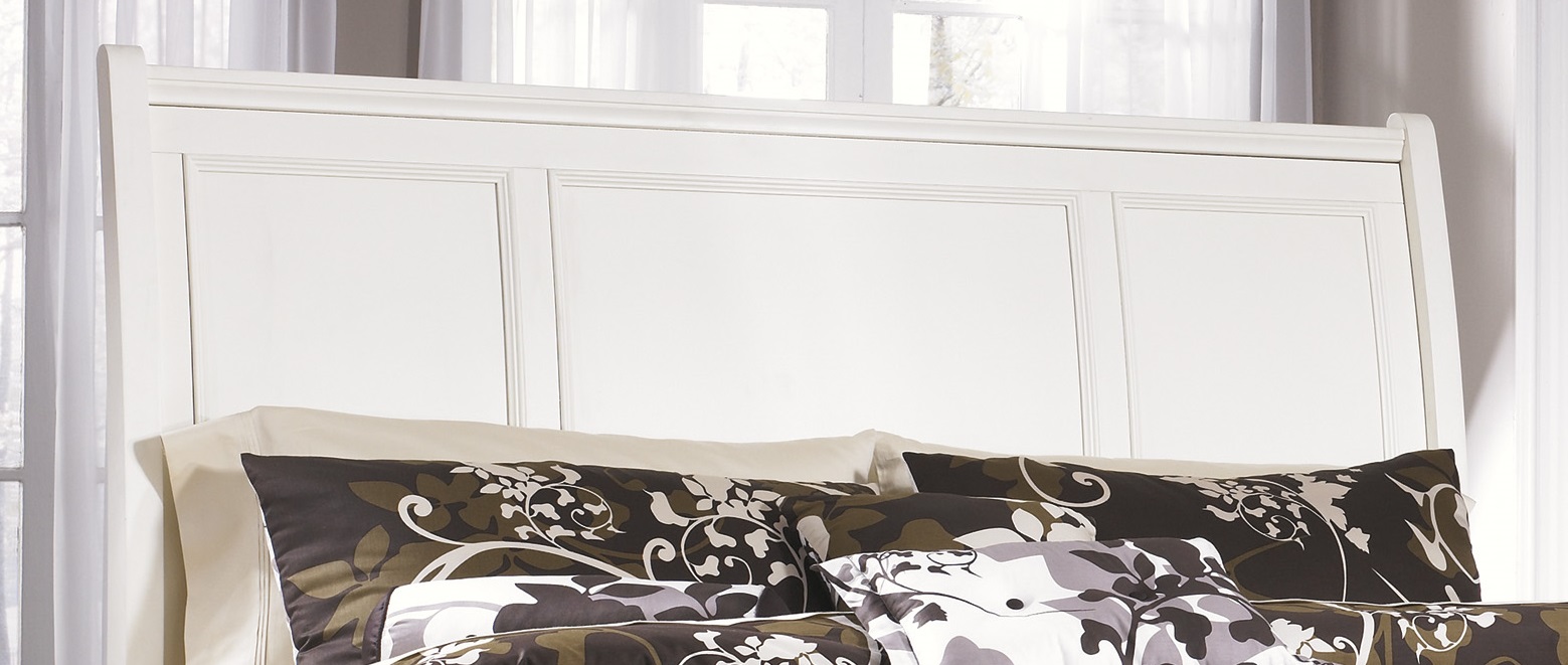 Millennium By Ashley Prentice White Queen Sleigh Headboard Roby s Furniture Appliance