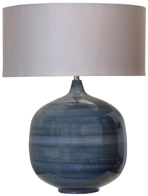 StyleCraft Blue/Gray Ancient Enamel Table Lamp | Fischer Furniture ...