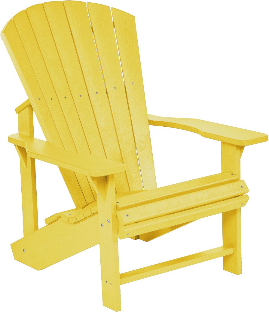 Yellow chair outdoor store