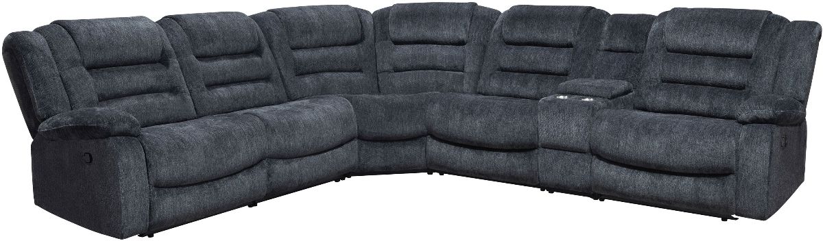 Parker House® Bolton 6-Piece Misty Storm Modular Reclining Sofa ...