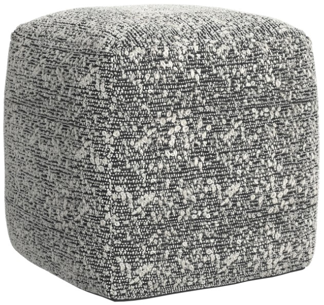 Black and white square ottoman store