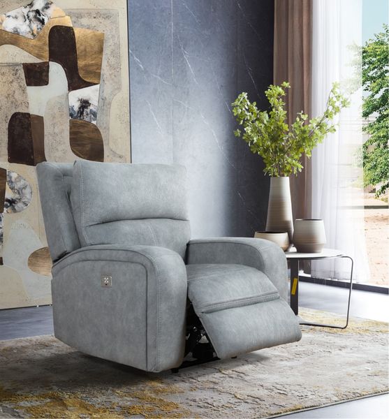 open MOTION Grenada Dimple Pebble Power Recliner with Headrest | The ...