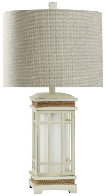 StyleCraft Beige/White Poly Table Lamp | Fischer Furniture | Rapid City, SD