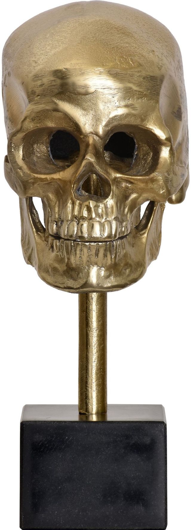 Renwil® Phantom Antique Brass Human Skull Statue | Gil's Furniture and ...