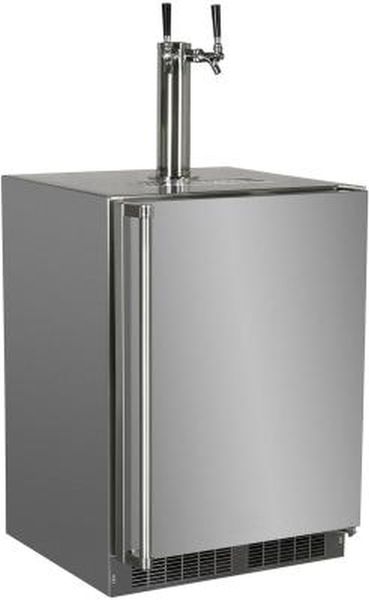Marvel 5.7 Cu. Ft. Stainless Steel Twin Tap Outdoor Beer Cooler ...