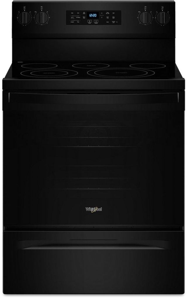 Whirlpool® 30" Black Freestanding Electric Range | Albert Lee | Seattle ...