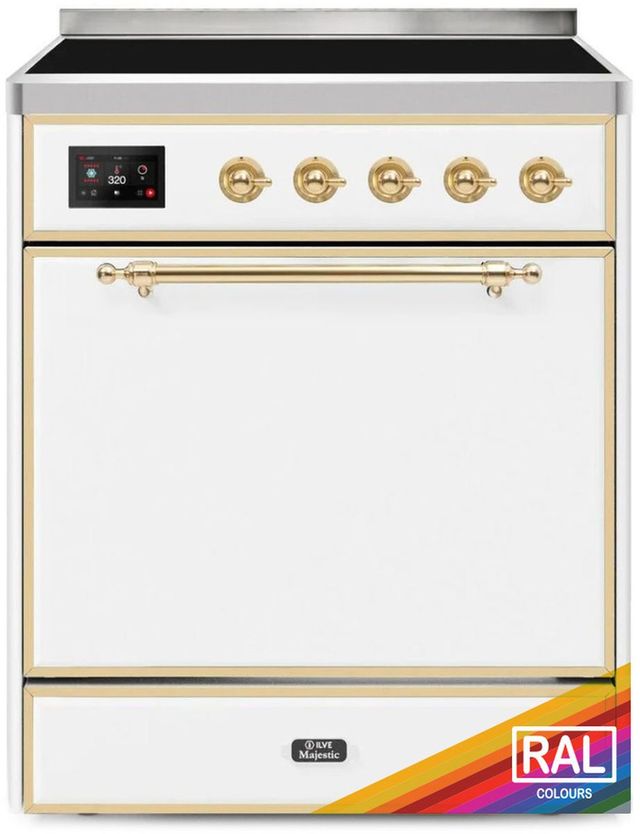 Ilve® Majestic II Series 30" RAL Color Freestanding Induction Range ...