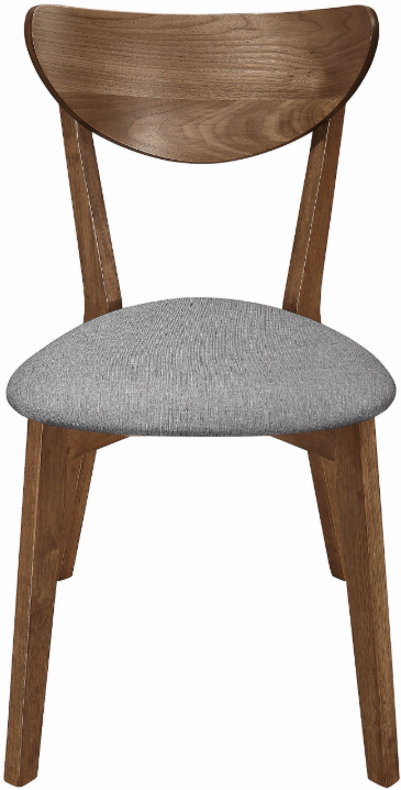 Coaster Alfredo 2 Piece Upholstered Dining Chairs Natural Walnut Lamphere s Furniture Appliance