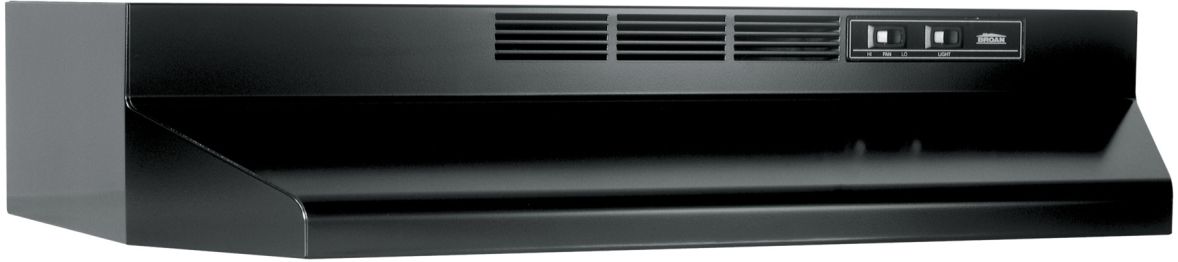 Broan 41000 Series 30 Black Under The Cabinet Range Hood