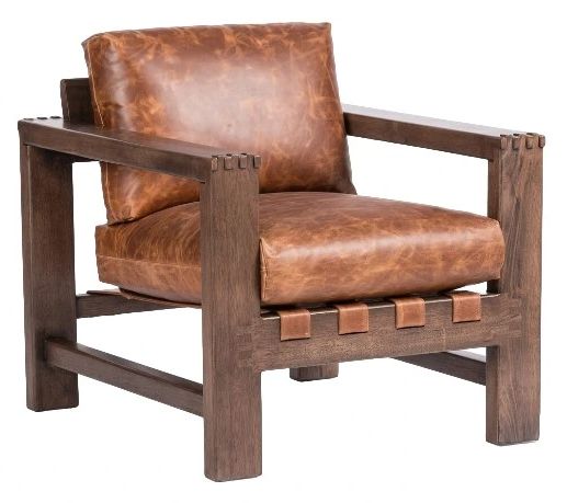Four Hands Colson Raleigh Chestnut Accent Chair | Karvonen’s