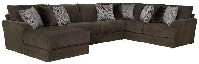 Jackson Furniture Galaxy 3-Piece Chocolate U-Shape Left-Arm Facing ...