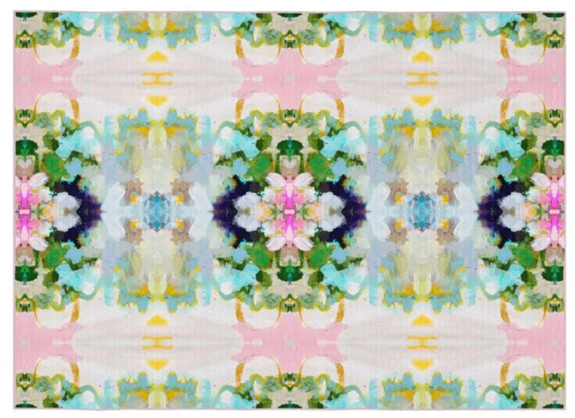 Laura Park Designs 3'x8' Nantucket Bloom Floor Mat | Miskelly Furniture