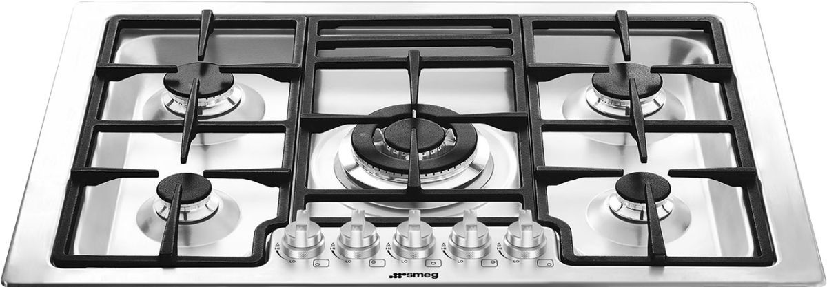 Smeg 30" Stainless Steel Gas Cooktop | Grand Appliance and TV