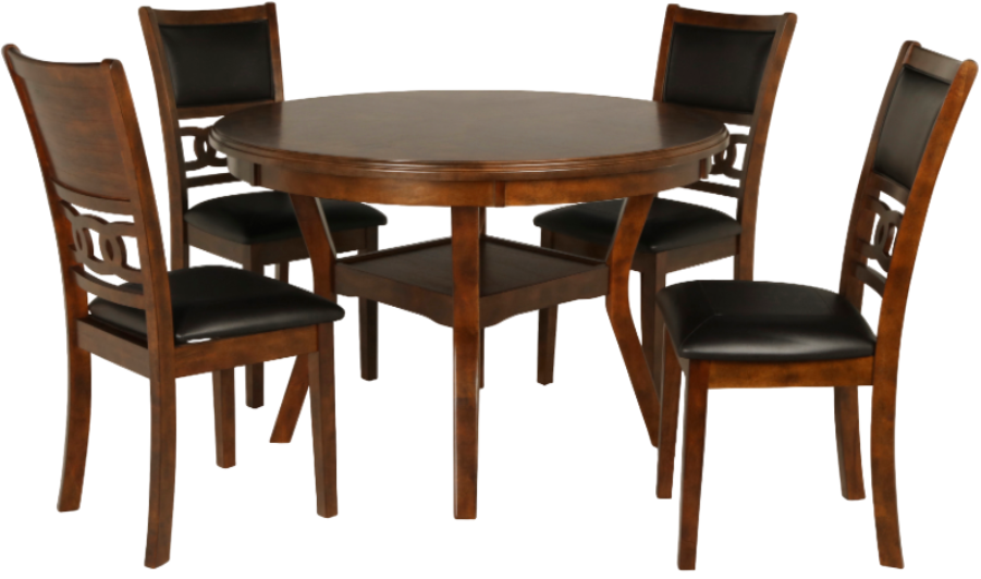 New classic furniture gia round dining set gray store