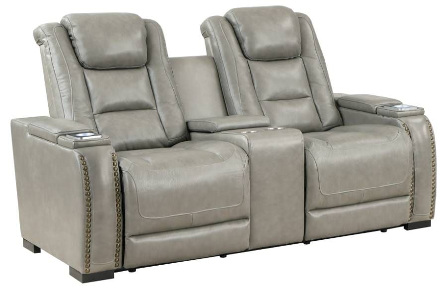 New Classic Breckenridge Power Reclining Loveseat — Light Gray | Bob ...