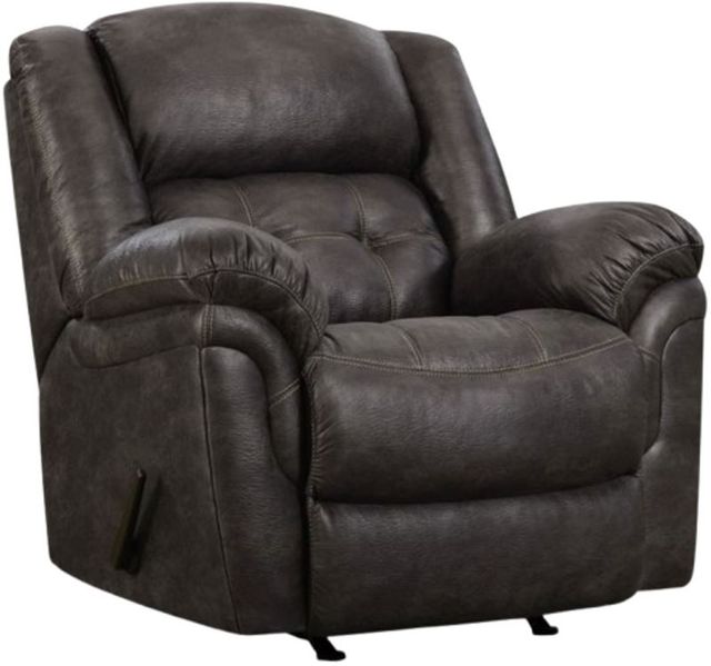 HomeStretch Frontier Charcoal Manual Rocker Recliner | Miskelly Furniture