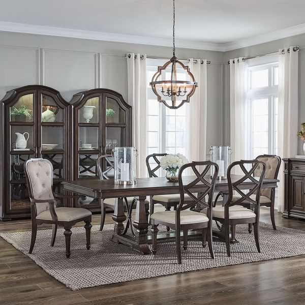 Provence Cross-Back 7-Pc Dining Set | Lacks Furniture | Brownsville ...