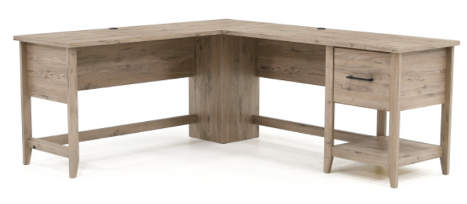 Sauder Summit Station Laurel Oak L Shaped Desk