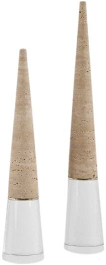 Uttermost® Stoney Point 2-Piece Light Antique Brass Sculptures Set ...