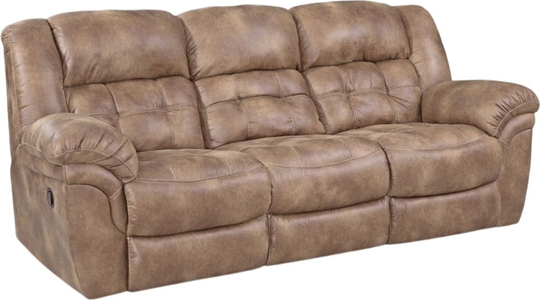 HomeStretch Frontier Almond Manual Reclining Sofa | Jacksonville, NC