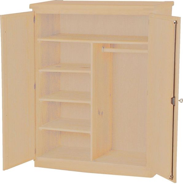 Crate Designs™ Furniture Unfinished Small Combo Armoire | Worrall's ...
