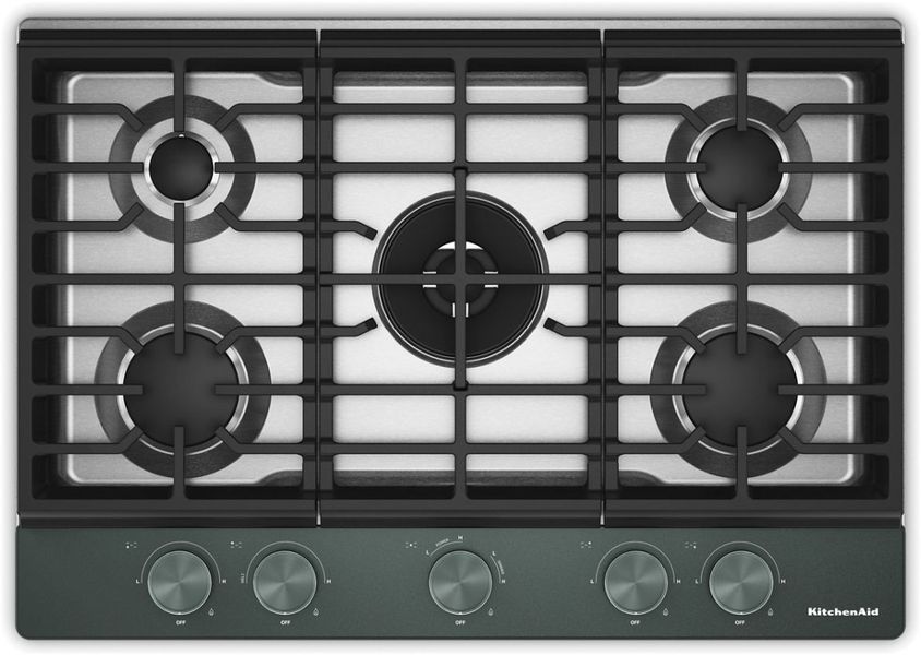 KitchenAid® 30"Juniper Gas Cooktop with 5 Burners and Integrated Wok ...