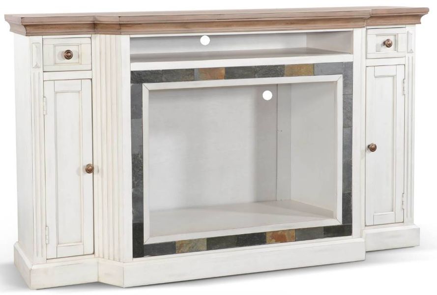 Sunny Designs™ Buckskin/Marble White TV Console | Sleep Ezzz | Rolla, MO