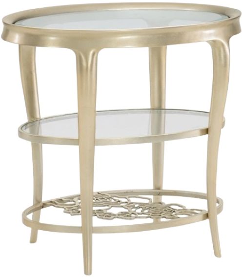 Caracole® Glass Top Wild Flower Caracole Classic Glass Top End Table ...
