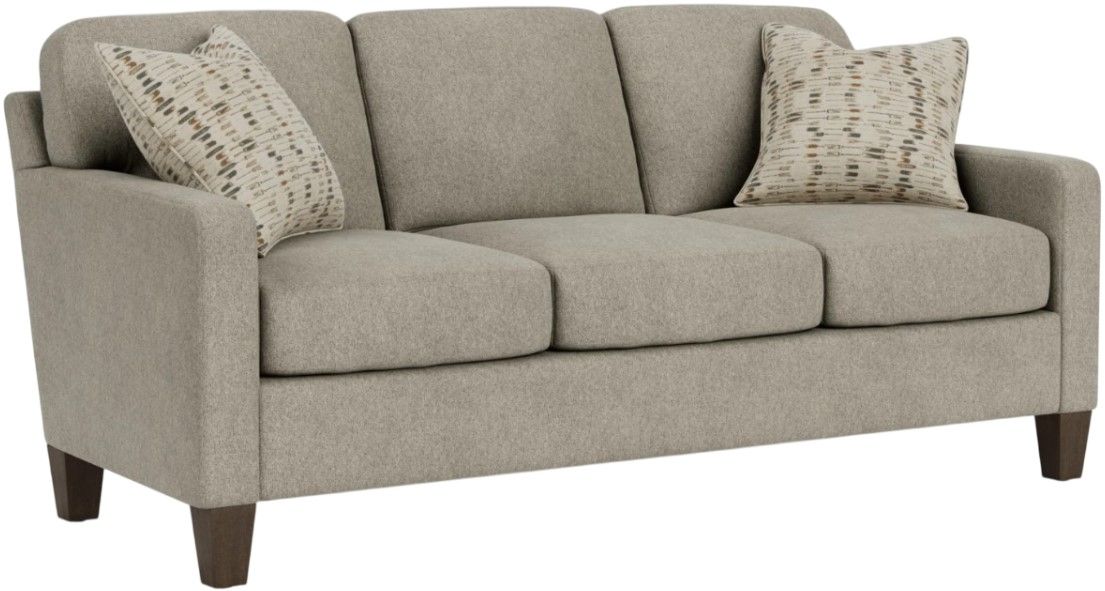 Flexsteel® Customizable Moxy Straight Track Arm Sofa | Brownie ...
