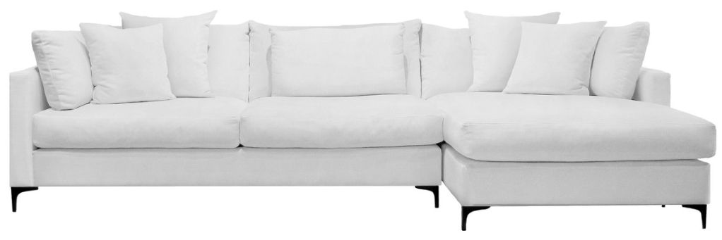 Van Gogh Designs Aveline Madison Cotton Fabric Sectional Sofa ...