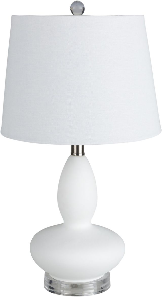 Surya Kendrick White Frosted Table Lamp | Big Sandy Superstore ...