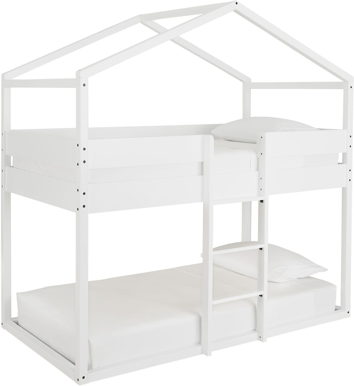 Signature Design by Ashley Flannibrook White Twin Twin House Loft Bed Roby s Furniture Appliance