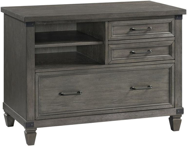 Intercon Foundry Brushed Pewter Lateral File Cabinet | Mills Brothers ...