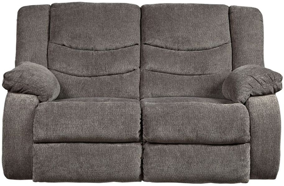 Signature Design by Ashley® Tulen Gray Reclining Loveseat | Ashdown's ...