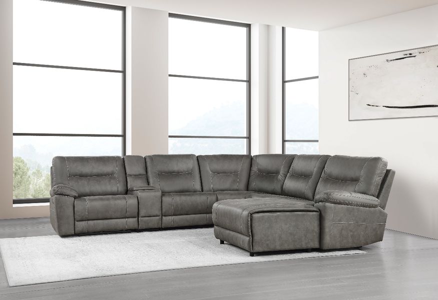 Rhett 6-Pc Power Reclining Sectional | Lacks Furniture | Brownsville ...