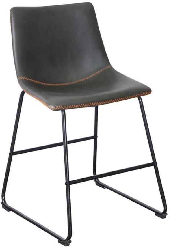 Stylecraft Black/Dark Gray 24" Counter Stool | The Cleveland Furniture ...