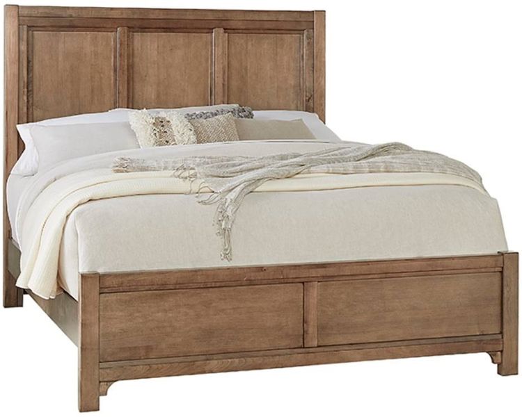 Vaughan-Bassett Cool Farmhouse Natural King Panel Bed | Lundquist Furniture