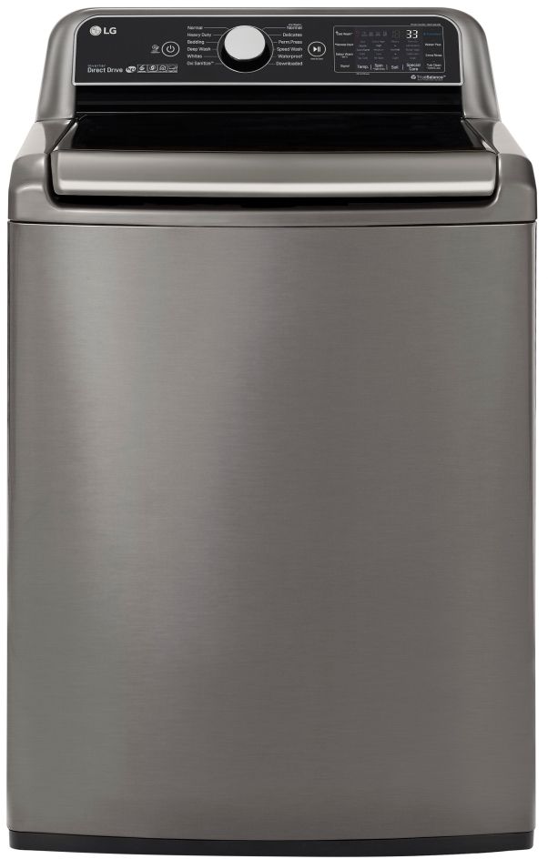 LG 5.5 Cu. Ft. Graphite Steel Top Load Washer | The Appliance Store