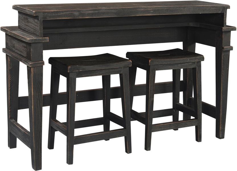aspenhome® Reeds Farm 3-Piece Weathered Black Console Table Set ...