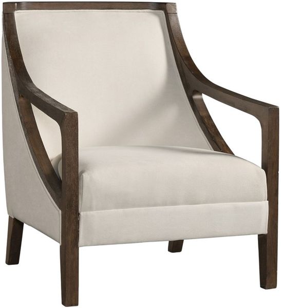 Elements International Hopkins Brown/Columbia Natural Accent Chair ...