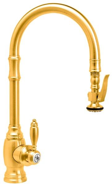 Waterstone™ Satin Gold Traditional PLP Pulldown Faucet | Yale Appliance ...